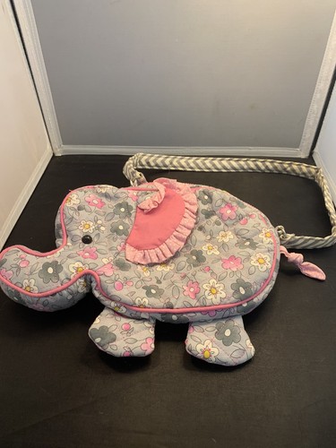 Douglas Dailey elephant purse childs zippered pink gray | eBay