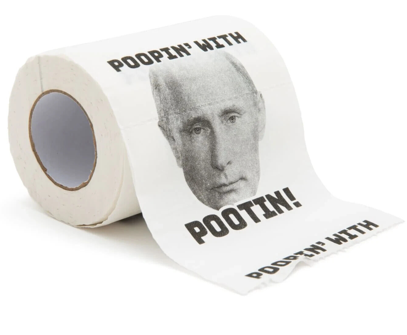 Poopin with Pootin - Toilet Paper Roll ~ Gag Gift Prank Joke - BigMouth ...