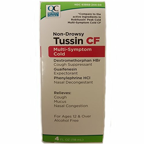 3 Pack Qc Non Drowsy Tussin Cf Multi Symptom Cold 4 Oz Compare ...