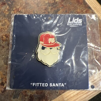 Lids Fitted Santa Wearing Baseball Hat FS Exclusive Cap Lapel Pin New ...