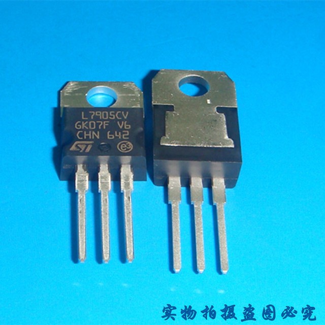 50pcs L7905CV TO-220 LM7905 L7905 7905 5V 1.5A Negative voltage ...