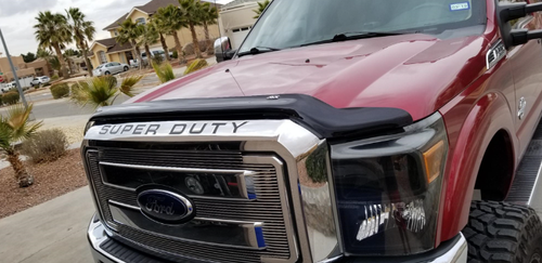 Bug Shield FULL HEIGHT 2011-2016 F350 F450 Smoke Deflector Hood ...