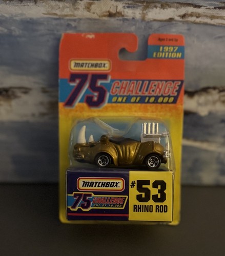 Matchbox 75 Challenge - Gold, Rhino Rod #53, NEW | eBay