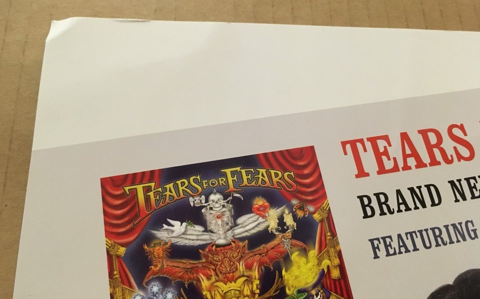 TEARS FOR FEARS Rare VINTAGE 2004 CARD STOCK PROMO POSTER for Everybody ...