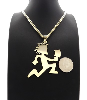 NEW HATCHET RUNNER PENDANT WITH 30" 4mm CUBAN CHAIN | eBay