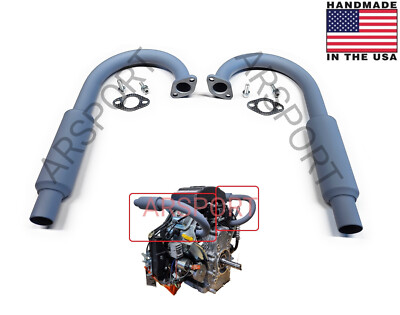 Exhaust pipes mufflers For Predator 670cc V-Twin | eBay