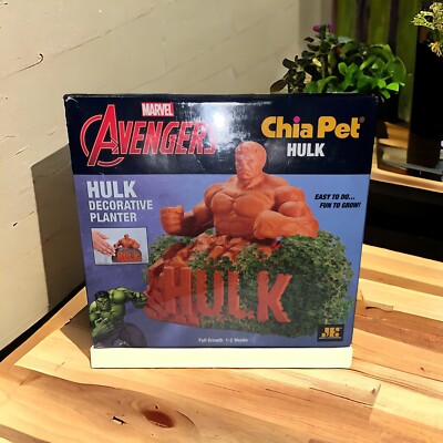 The Incredible HULK Chia Pet Decorative Planter Marvel Avengers - NEW ...