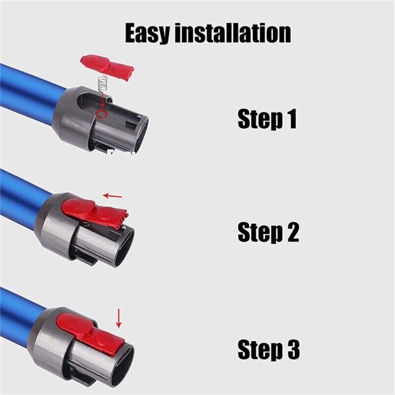2-PACK OEM Wand Tool Clip Latch TAB BUTTON w SPRING for Dyson V7 V8 V10 ...
