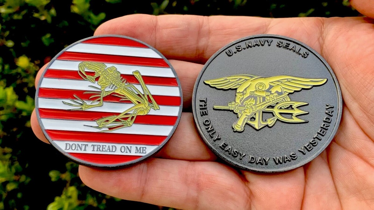 Navy Seal Frog Skeleton With Trident