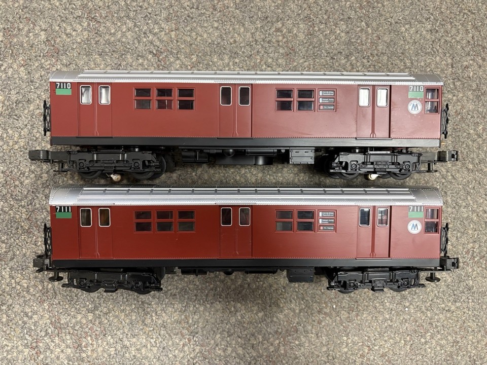 + MTH O Gauge RailKing MTA R21 2 Car Non-Powered Subway Cars w/ Box | eBay