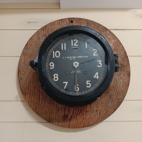 U. S. Maritime Commission Chelsea Ship's Bell Clock | eBay