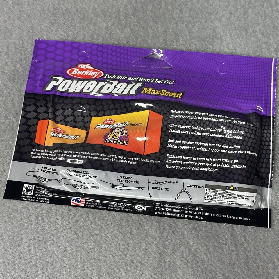 New Berkley powerbait maxscent Lil' General 2.75 IN 7 cm Green Pumpkin ...