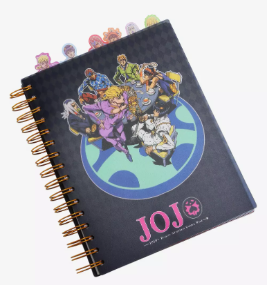 JoJo's Bizarre Adventure Golden Wind Tabbed Journal Notebook | eBay