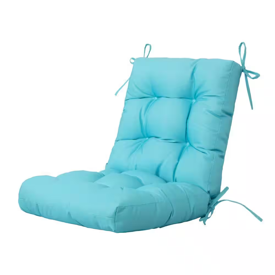 Outdoor Cushions Dinning Chair Cushions with Back Wicker Tufted Pillow ...