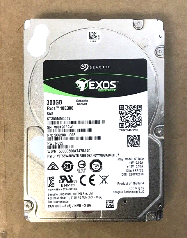 Seagate Savvio 300GB SAS3 10000 rpm Hard Drive 128MB ST300MM0048 ️️ ️️ ...