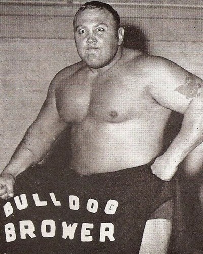 BULLDOG BROWER 8X10 PHOTO WRESTLING PICTURE WWWF NWF WWC B/W AS SHOWN ...