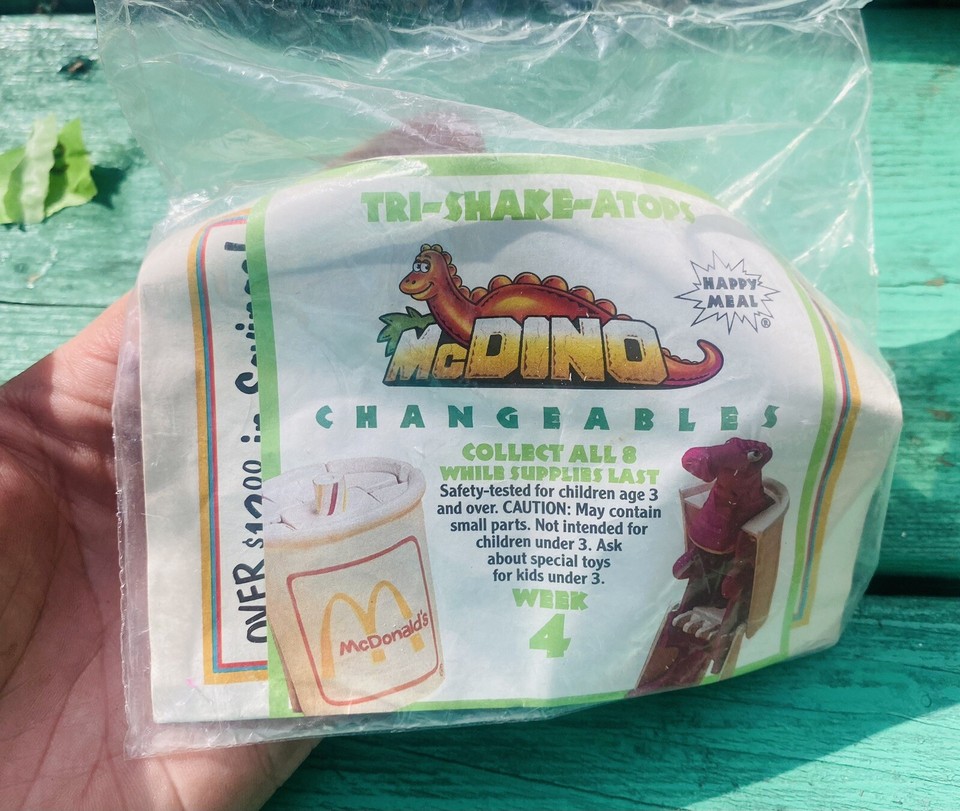 McDonald's Happy Meal Toy 1990 Tri-Shake-Atops McDino Changeables New ...