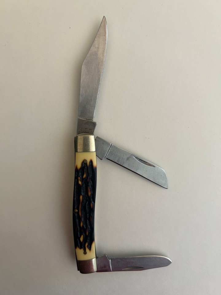 Schrade Uncle Henry Stockman 885UH Three Blade Folding Pocket Knife | eBay