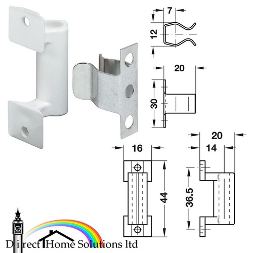 2 x (Pair Of ) Hafele Spring Catch & Counterpiece Plinth Panels, Steel ...
