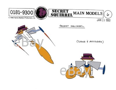 SECRET SQUIRREL MAIN MODEL SHEET - SECRET SQUIRREL w Jet Pack | eBay UK