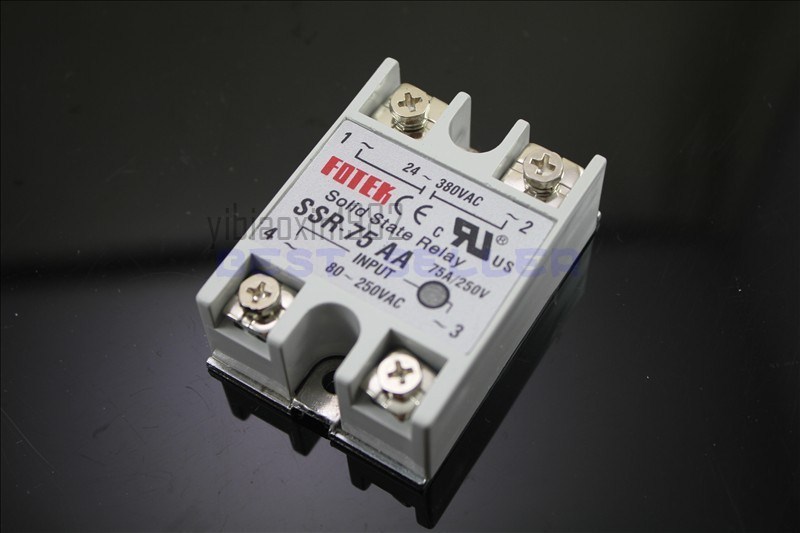 New 1pcs Solid State Relay SSR-75 AA AC-AC 75A/250V 80-250VAC/24-380VAC ...
