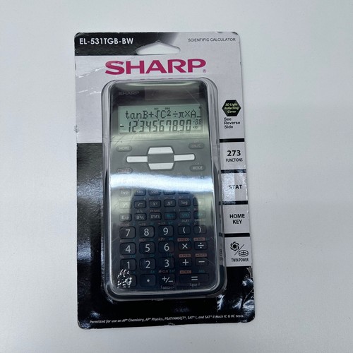 Sharp EL-531TGBBW 12-Digit Scientific/Engineering Calculator - DAMAGED ...