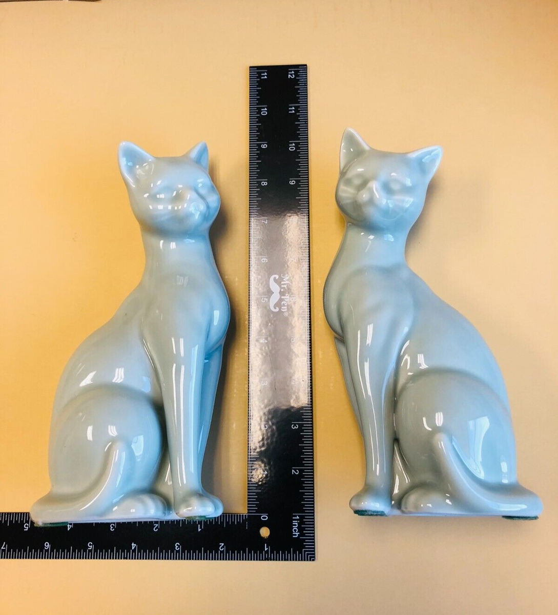 Japanese Celadon Green Cat BEAUTIFUL LARGE JAPANESE CELADON LUCKY CAT