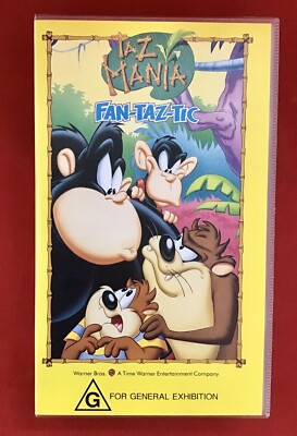 Taz Mania Fan-Taz-Tic Warner Brothers Movie VHS Retro Vintage Video ...