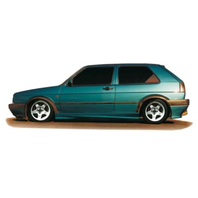 VW Golf Mk2 2 Doors Rieger Tuning Side Skirt Set (Set of 2) | Right ...
