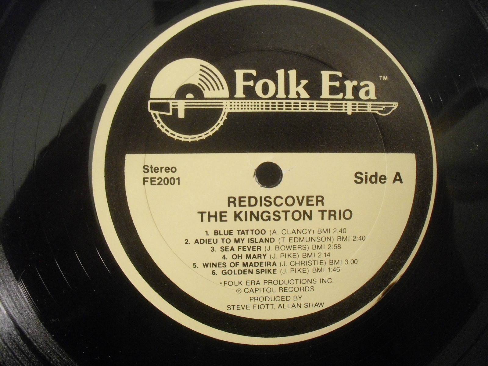 The Kingston Trio, Rediscover, Folk Era FE 2001, 1985, Ltd Ed, Numbered ...