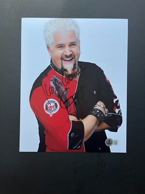 Guy Fieri Hot! autographed signed Food Network Diners 8x10 photo ...