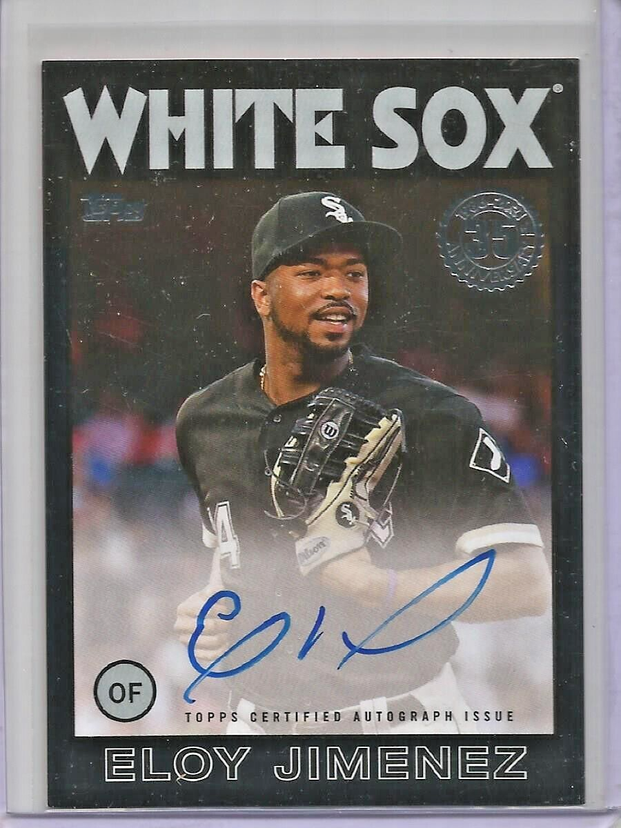 Eloy Jimenez 2021 Topps 35th Anniversary Black Autograph #136/199 | eBay