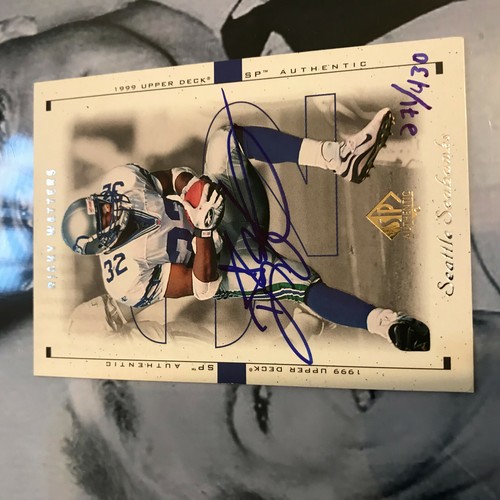 Ricky Watters auto 1999 autograph BUYBACK signed Upper Deck SP ...