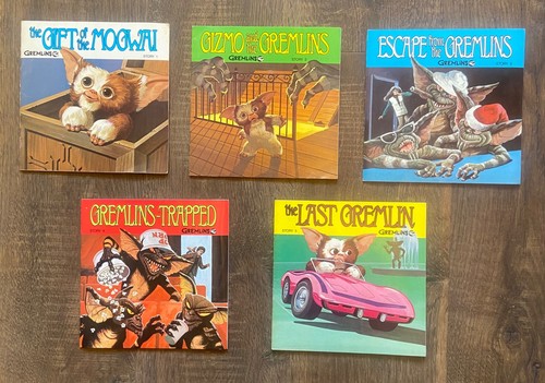Complete Vintage 1984 Gremlins Read Along Vinyl 45s Record Book Set 1 ...