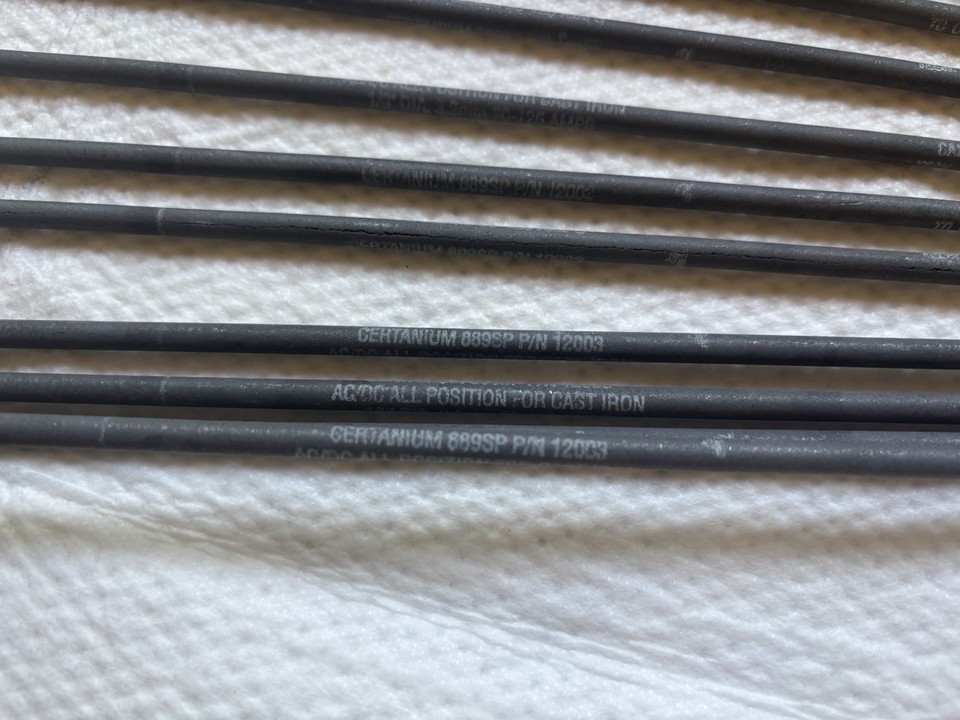 10pcs 1/8" Certanium 889sp Nickel Cast Iron Repair Electrodes Welding ...