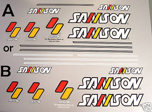Samson decals for Japanese vintage classic one set only | eBay