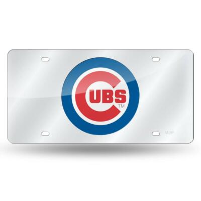 Chicago Cubs Silver Laser Cut License Plate [NEW] MLB Car Truck Tag ...