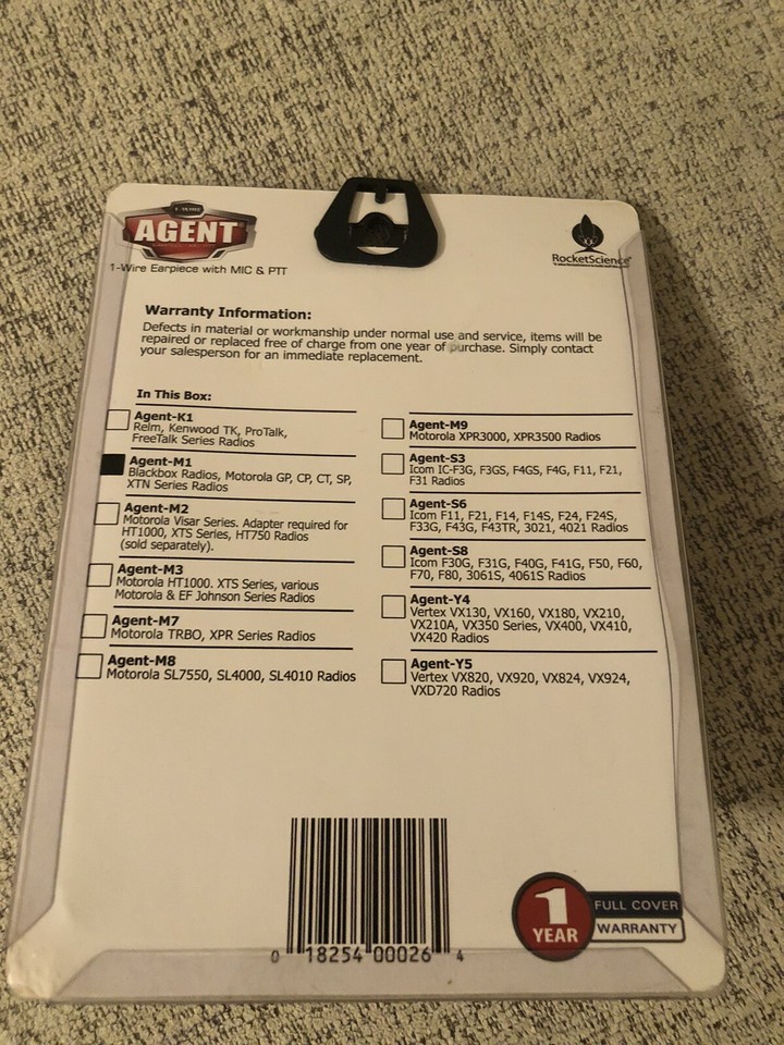 New Agent Single Wire Ear Piece Radio Communicator w/ MIC & PTT | eBay