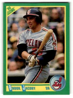 1990 Score #56 Brook Jacoby Cleveland Indians Baseball Cards ID:52800 ...