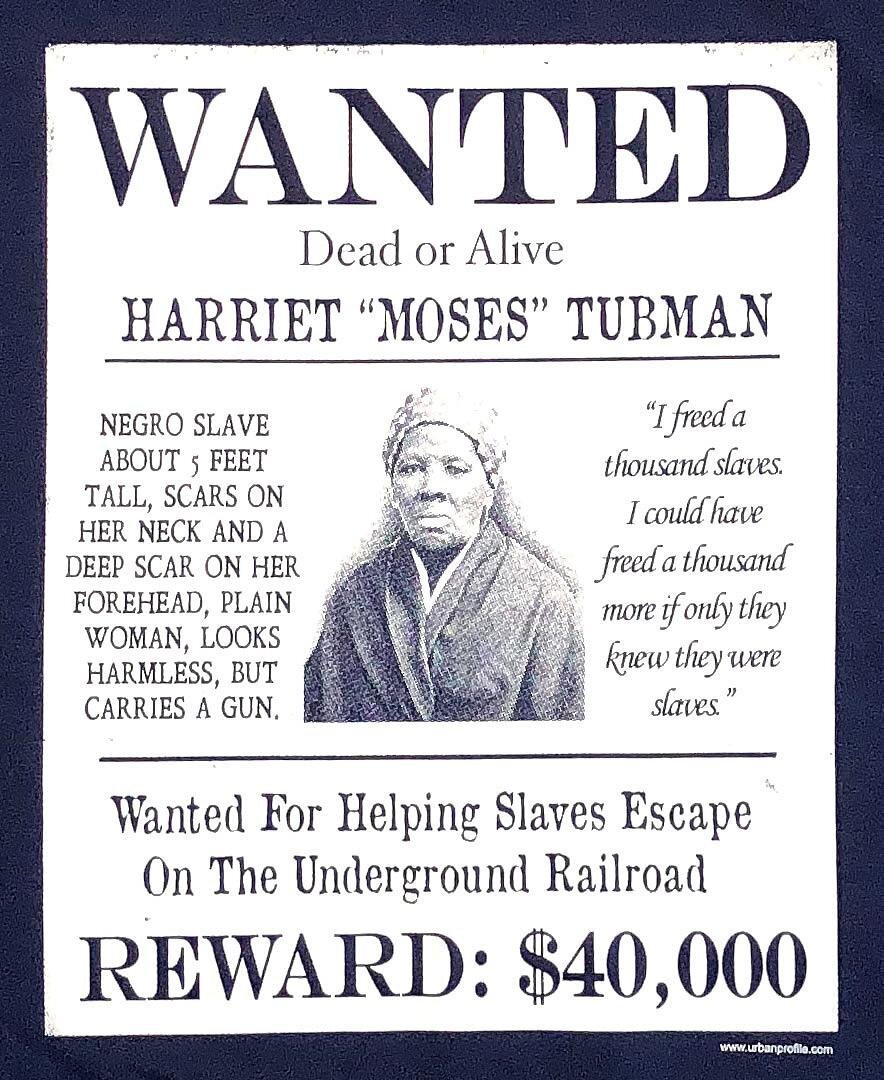 Harriet Tubman Reward Poster