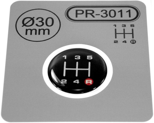 Gear Knob Shift Pattern Lever Sticker 3D Domed emblem badge 5 Speed ...