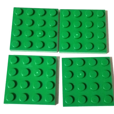 LEGO 4x4 Plate Part 3031 Green LOT OF 4 | eBay
