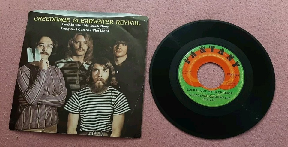 Creedence Clearwater Revival CCR 45 Lookin' Out My Back Door / Long As ...