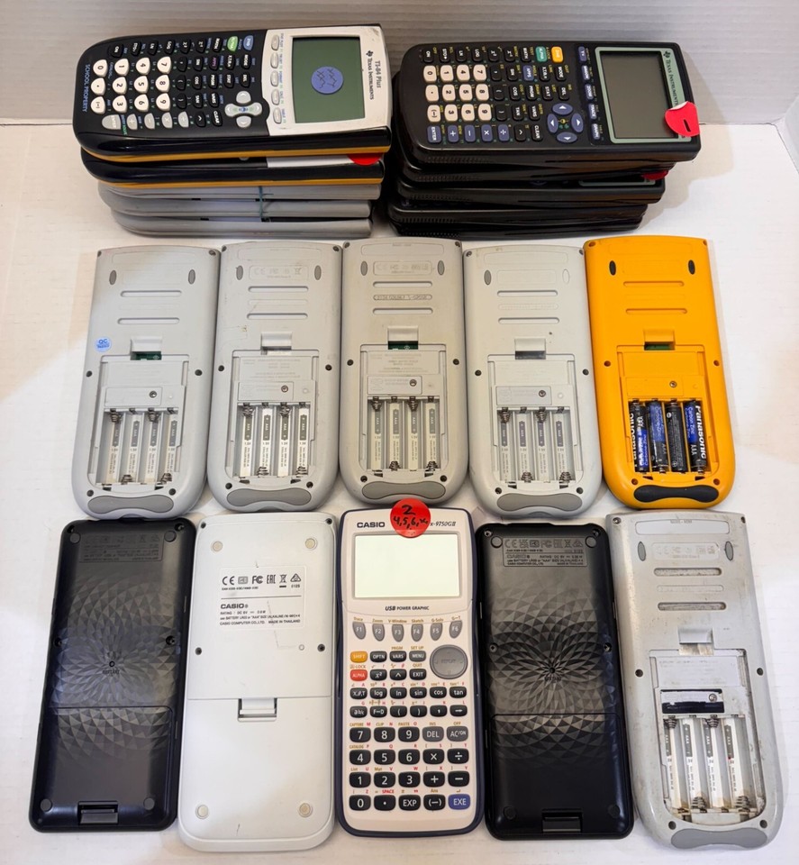 Texas Instruments Mixed Lot of 16 TI Calculators – For Parts | eBay