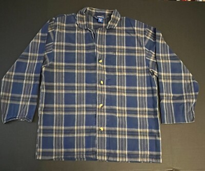 Pendleton Plaid Shirt Button Up Blue Plaid 100% Cotton Men's Size L RN #29685 | eBay