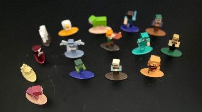 Nano Metal figs Minecraft Diecast Lot of 15 - Mojang 801310301258| eBay