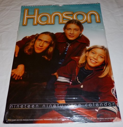 HANSON 1999 UNOFFICIAL A3 CALENDAR SEALED ISAAC TAYLOR ZAC MIDDLE OF ...