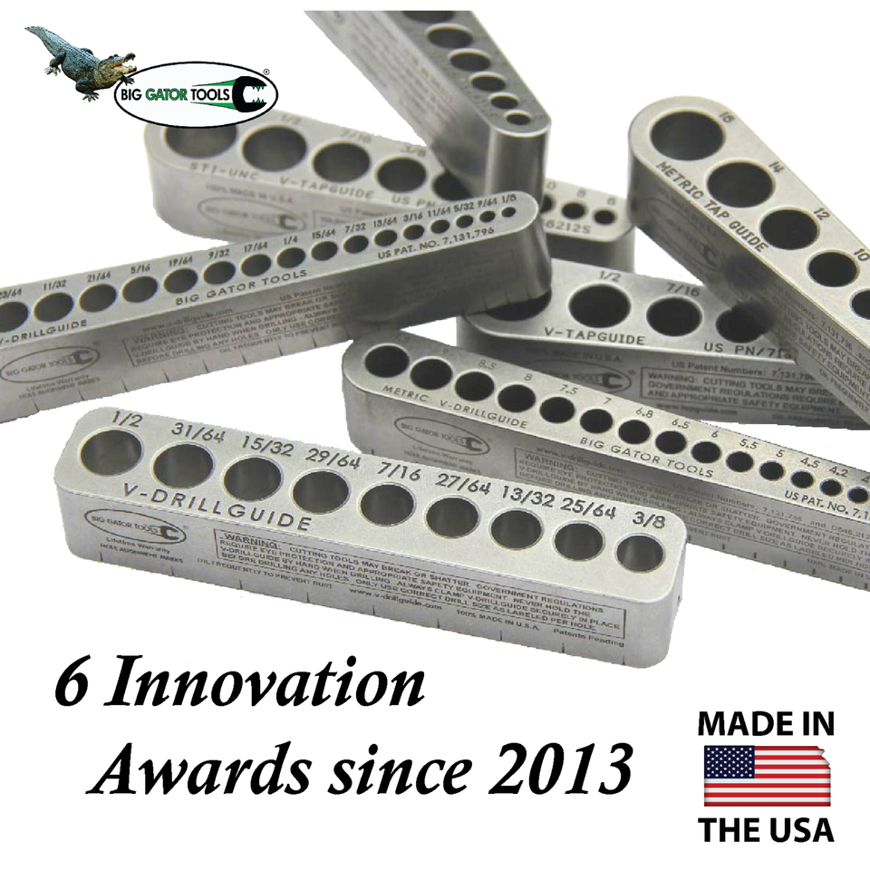 Drill guide - Helps drill gun parts, barrels, pistols, sites, slings ...