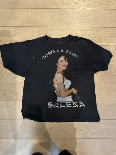 Vintage 00s Selena Quintanilla World Tour Band Tee Bl… - Gem