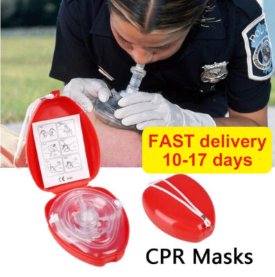 emergency CPR Breathing Mask One-Way Valve Reusable Artificial ...